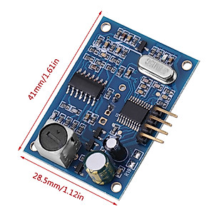 5V Integrated Ultrasonic Module Ultrasonic Distance Sensor Measuring Transducer Distance Sensor Waterproof Ultrasonic Measuring Board Transducer Probe for Horizontal Distance Measuring