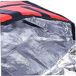 ULTECHNOVO Hot Cold Food Delivery Bag Lunch Insulated Food Delivery Bag Car Food Car Organizer Bag Car Tote Pizza Carrier Tote Bag Pizza Bag Storage Bag Backpack Red Multifunction