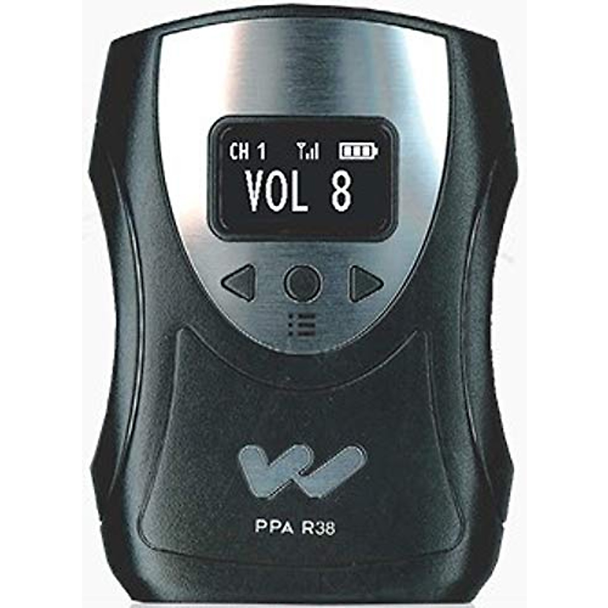 Williams AV FM 558-24 PRO D Large-Area Dual FM and Wi-Fi Assistive Listening Dante System; Includes: FM T55 D Transmitter, (24) PPA R38N Receivers, (24) EAR 022 Surround Earphones, (6) NKL 001 Neckloo