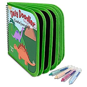 The Pencil Grip Reusable Activity Book Daily Doodler Dino Cover (TPG-841)