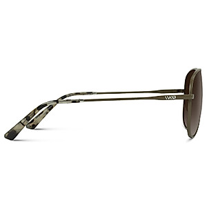 WearMe Pro - Polarized Pilot Style Classic Aviator Sunglasses (Brown Frame/Gradient Brown Lens)