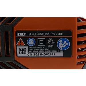 Ridgid R3031 Fuego Corded 3,500 SPM 6 Amp Compact One-Handed Reciprocating Saw (Bare Tool Only) - (Renewed)