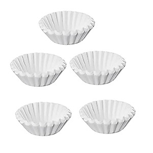 OKUMEYR 100 Sheets American Coffee Filter Paper Bowl Shaped Coffee Filter Tea Strainer Tea Filter Paper Effective Coffee Filtration Offee Brewing Filter Drip Coffee Filter Espresso White
