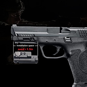 Nihowban Green Dot Laser Sight Compact Shockproof with Picatinny Weaver Rail for Pistol Handgun Gun Rifle USB Tup-C Charging Cable