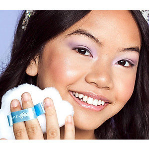 Petite 'n Pretty Cloud Fluff, Shimmer Body Puff - Body Makeup for Kids, Tweens, Teens - Lightly Scented Body Shimmer, Pink Body Glitter