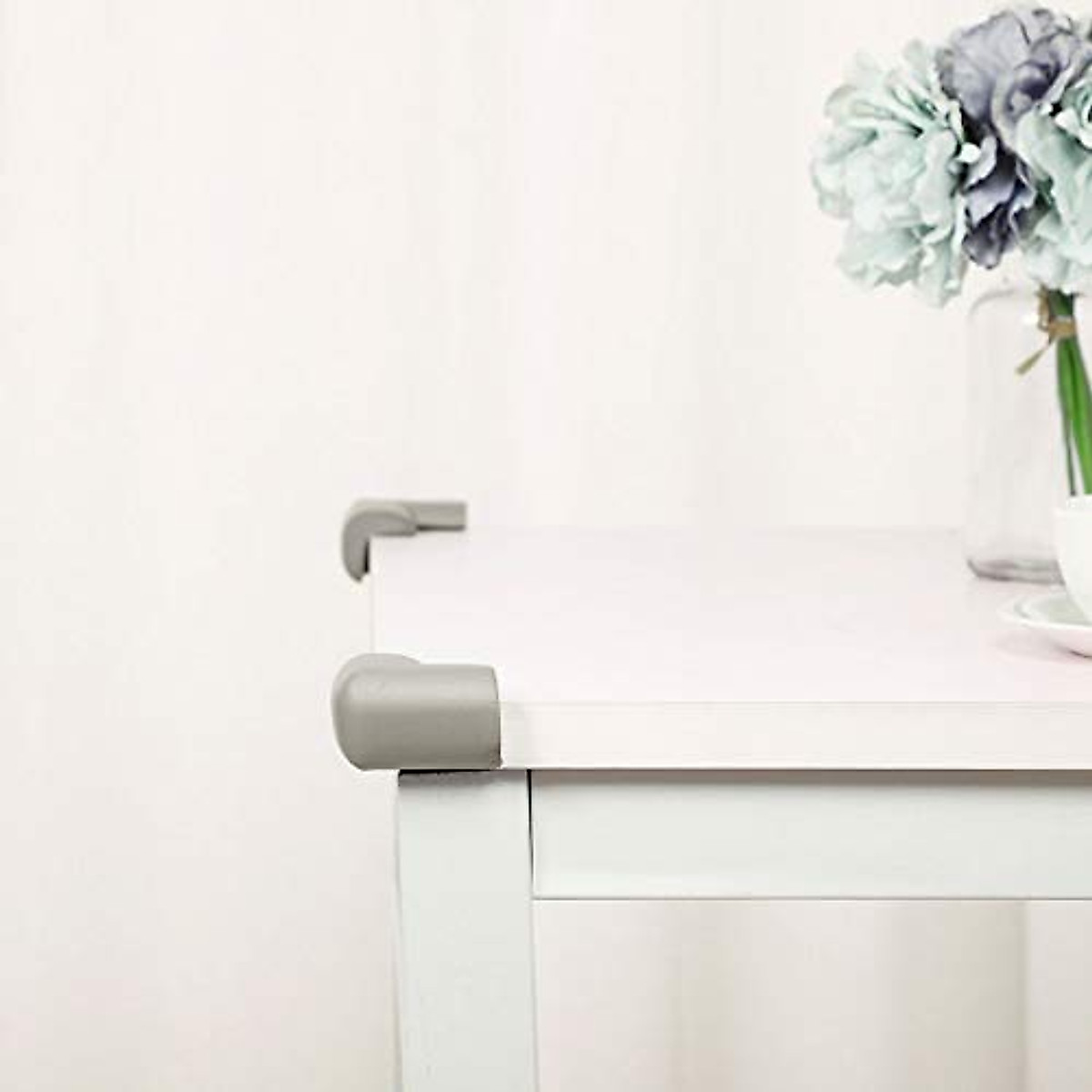 uxcell Household 6pcs Furniture Corner Cushions Foam Table Desk Cabinet Edge Cover Eoney Corner Guards Protectors Bumper Gray
