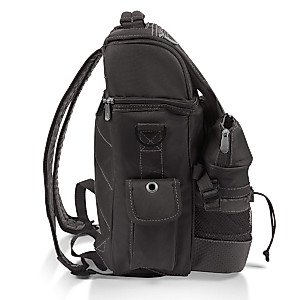 ONIVA - a Picnic Time brand Turismo Backpack Cooler With Water Bottle Carrier, Soft Cooler Backpack, Travel Cooler Bag, (Black)