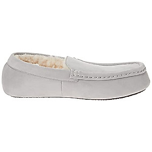 Amazon Essentials Men's Moccasin Slipper, Grey, 12