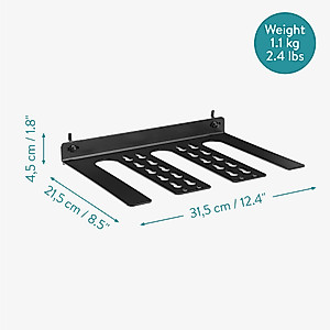 Navaris Drill Holder for Pegboard or Wall - Tool Organizer Storage Accessories - Wall Mount Rack for Pegboards, Garage Walls, Power Tools