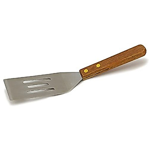 Chef Craft Stainless Steel 8-Inch Long Mini Slotted Blade Turner (3-Pack)