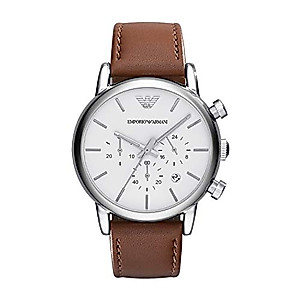 Emporio Armani Men's AR1846 Dress Brown Leather Watch