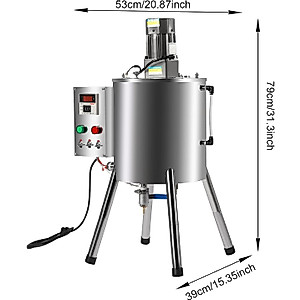 Filling machine for cosmetics, 8-gal/30L Automatic Bottle Filling Machine, Adjustable Stainless Steel Paste Liquid filling Machine, 20-45 Bottle/min, Lipstick Filling Machine, Shampoo Cosmetic Honey