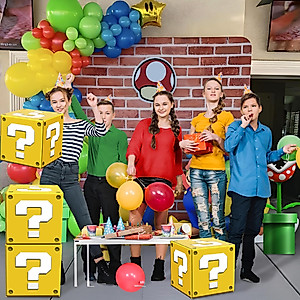 Cbloxtor Video Game Coin Boxes, 4 Pack Truck or Treat for SUV Decorations Bro Game Birthday Party Decorations Party Favors