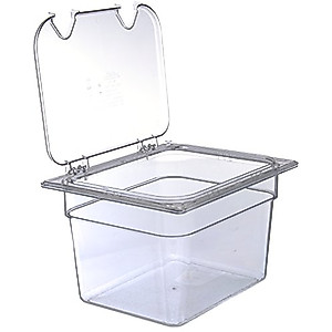 Carlisle FoodService Products 10223B07 StorPlus Half Size Food Pan, Polycarbonate, 8" Deep, Clear