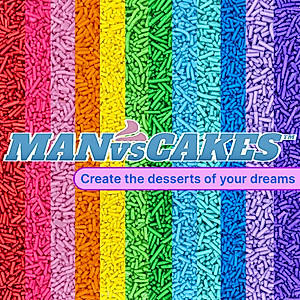 Sprinkles | 8 oz | Gold sugars | Manvscakes | Star sugar