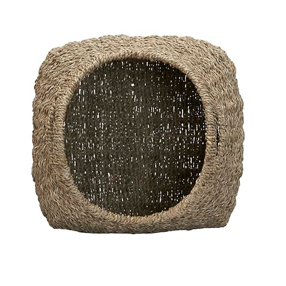 Household Essentials Handled Basket, Natural Seagrass