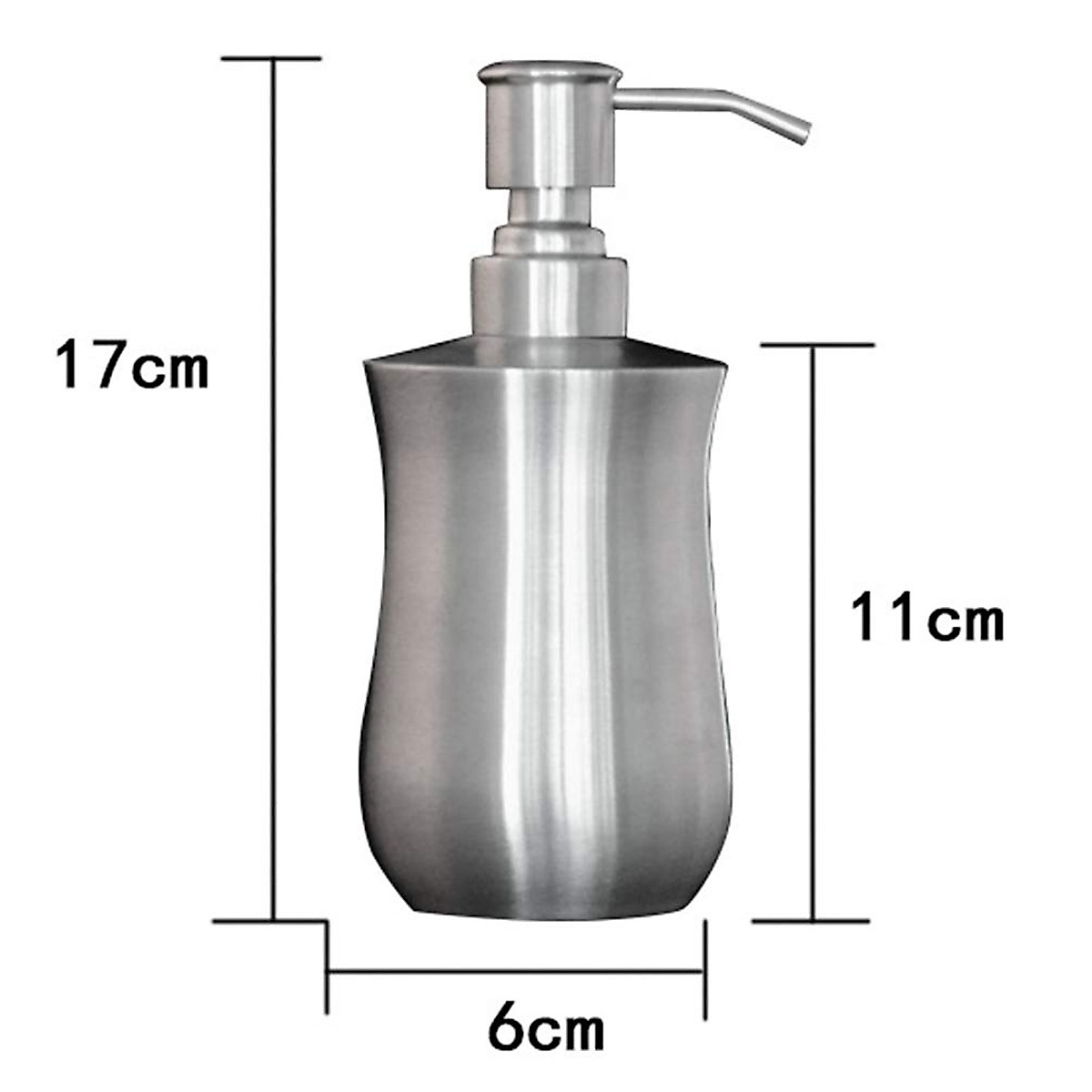 Cabilock 1pc Stainless Steel Soap Dispenser Refillable Soap Dispenser Travel Soap Stainless Steel Container Hand Soap Bottle Foaming Soap Bottle Bathroom Dispenser Soap Pump Filling Shampoo