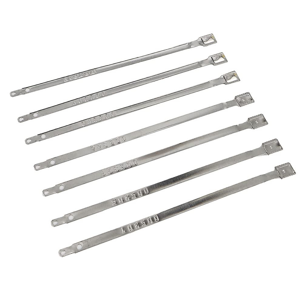 QZATTCAEN 100pc Metal Truck Seals Metal Trailer Seals Security Seals Tamper Evident Seal Metal Container Seal Steel Seals Shipping Seals Numbered Sequentially