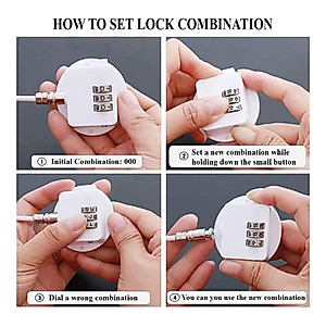 CREAP 3 Code Freezer Lock Security 3 Password Fridge Refrigerator Child Proof Winodw Drawer Door Toilet (Color : Black 1 pc)