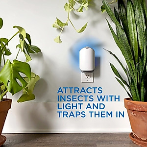 Zevo Flying Insect Trap Starter Kit with Zevo Flying Insect Trap Refill Cartidges (1 Plug-in Base + 5 Refill Cartridge) + Fedvick Fly Ribbons 8 pcs