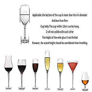 Ceiling Glass Rack Ceiling Hanging Display Rack,Adjustable Height,Metal Bottle Holder,Stemare Holder,Big Capacity Storage Shelf Organization,for Bars Restaurants Kitchens