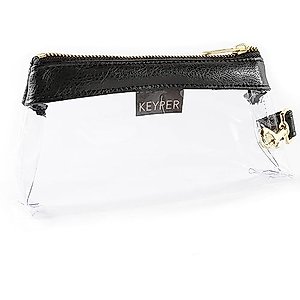 KEYPER Clear Bag (IT BAG Luxe) Transparent Small Travel Purse for Women Clear Clutch Women Purses & Handbags-Without Wristlet