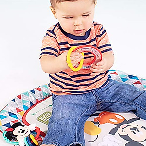 Disney Mickey Mouse Camping with Friends Tummy Time Prop Mat, Ages Newborn +