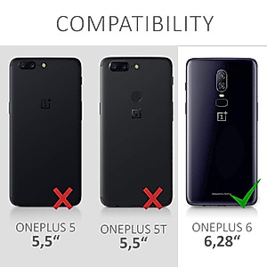 kwmobile Case Compatible with OnePlus 6 Case - TPU Silicone Phone Cover with Soft Finish - Cool Mint