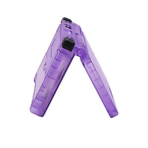 Meijunter Replacement Housing Shell Case for Gameboy Advance SP GBA SP Console(Transparent Clear Purple)