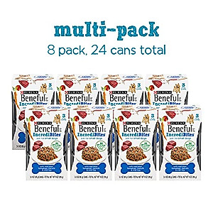Purina Beneful Small Breed Wet Dog Food With Gravy, IncrediBites with Real Beef - (8 Packs of 3) 3 oz. Cans