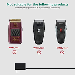 for Wahl Magic Clipper Cordless Charger, Lnauy Charger Compatible with Wahl 8148 8504 8164 8591 Trimmer 4V 5 Star Hair Clipper Shaver 1919 100 Year Clipper Power Supply Adapter Cord
