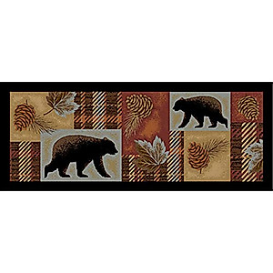 Cozy Cabin Highland Forest Accent Rug, 24"x60", Multi
