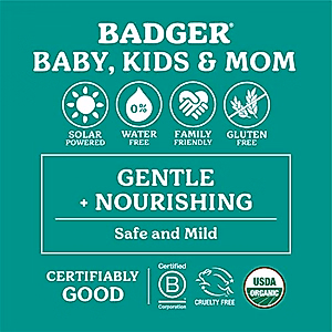 Badger - Belly Butter, Cocoa Butter & Calendula, Certified Organic Belly Butter, Vitamin E Belly Butter, Coconut Oil Belly Butter, Pregnant Belly Butter for Stretched Skin, 2 oz