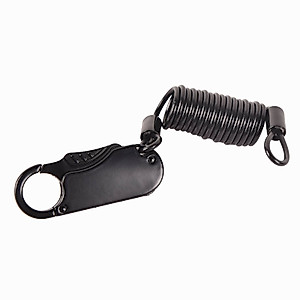 Doppy Helmet Lock Helmet Bike/Motorcycle Lock Cable Anti-Theft Bicycle Locks Combination Lock Cycling Cable Lock(Black)