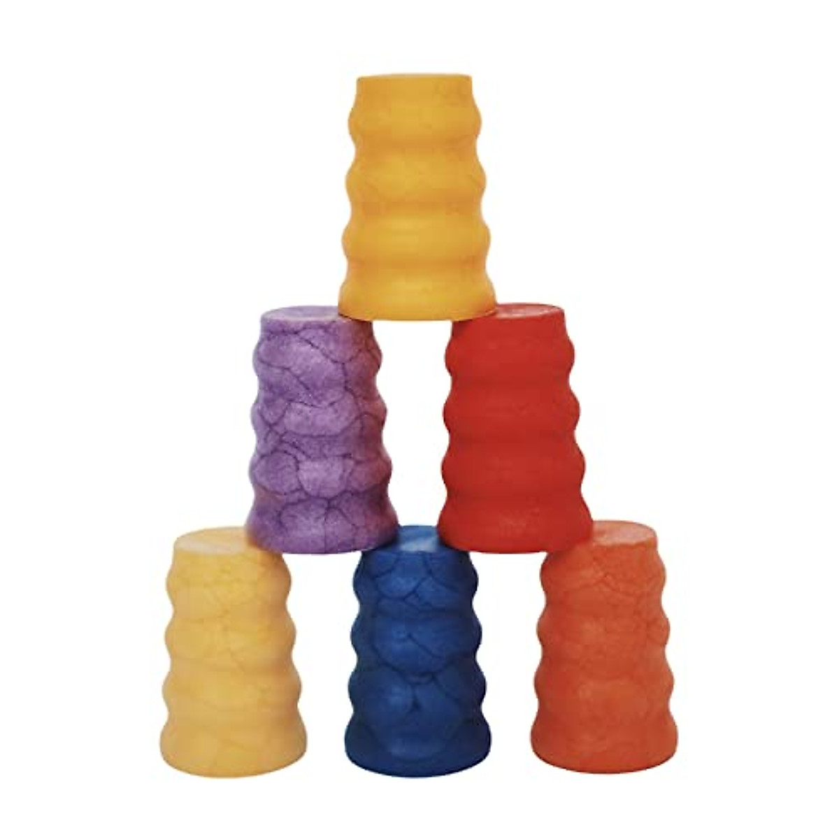 Wine stoppers, 6 x silicone wine bottle stoppers, reusable beverage stopper, multicolored.