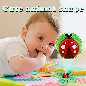 Suction Cup Spinning Top Toy Baby Bath Toy 3 PCS, COSYOO Spin Sucker Spining Top Spinner Toy Early Learner Toys for Baby Toys