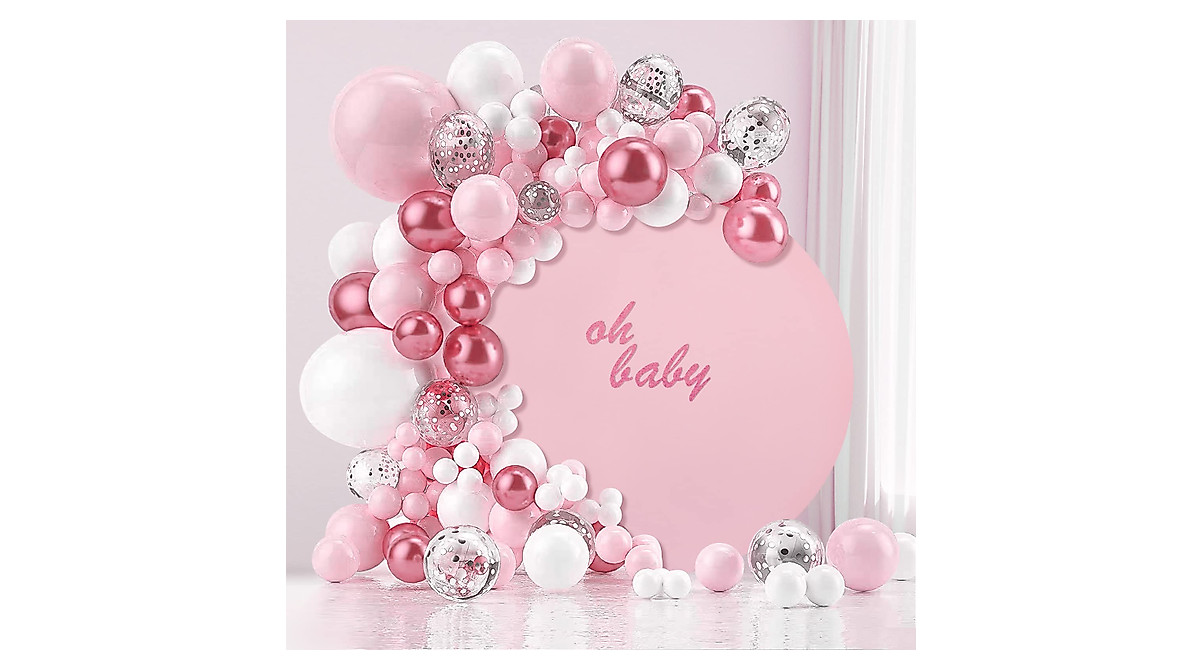 Pink Round Backdrop - 7.2ft Circle for Events & Photos