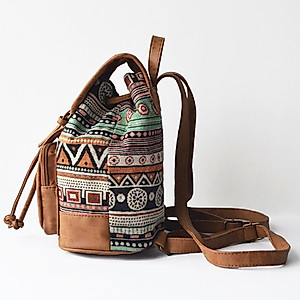 Lily queen Fashion Small Purse Backpack Lightweight for Women Colorful (Green)