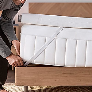 Tempur-Pedic TEMPUR-Adapt + Cooling 3-Inch California King Mattress Topper Medium Luxury Premium Foam, Washable Cover, Medium Cooling Topper,White