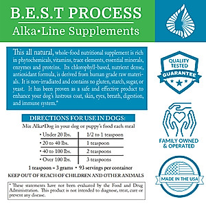 Alka•Dog — Morter HealthSystem Best Process Alkaline — Nutrient Rich Superfood Powder for Dogs with Probiotics, Trace Minerals, Enzymes & Antioxidants