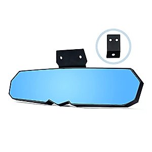 Lupar UTV Rear View Mirror, Aluminum Rearview Center Mirrors w/2 Types Mounting Bracker fit 2020-2022 Polaris RZR PRO XP/4, 2017-2022 Polaris Ranger 500 570 900 XP 1000 XP/Crew
