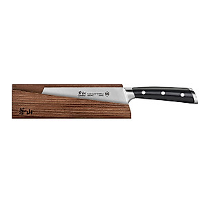Cangshan TS Series 1020748 Swedish 14C28N Steel Forged 7-Inch Nakiri Knife and Wood Sheath Set