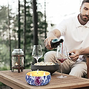 Outdoor and Indoor Citronella Candles, 13.5 oz Scented Candle Set, 3 Jars Candles for Patio Garden Party Yard Home Bedroom, Valentine's Day Gift, Birthday Gift.