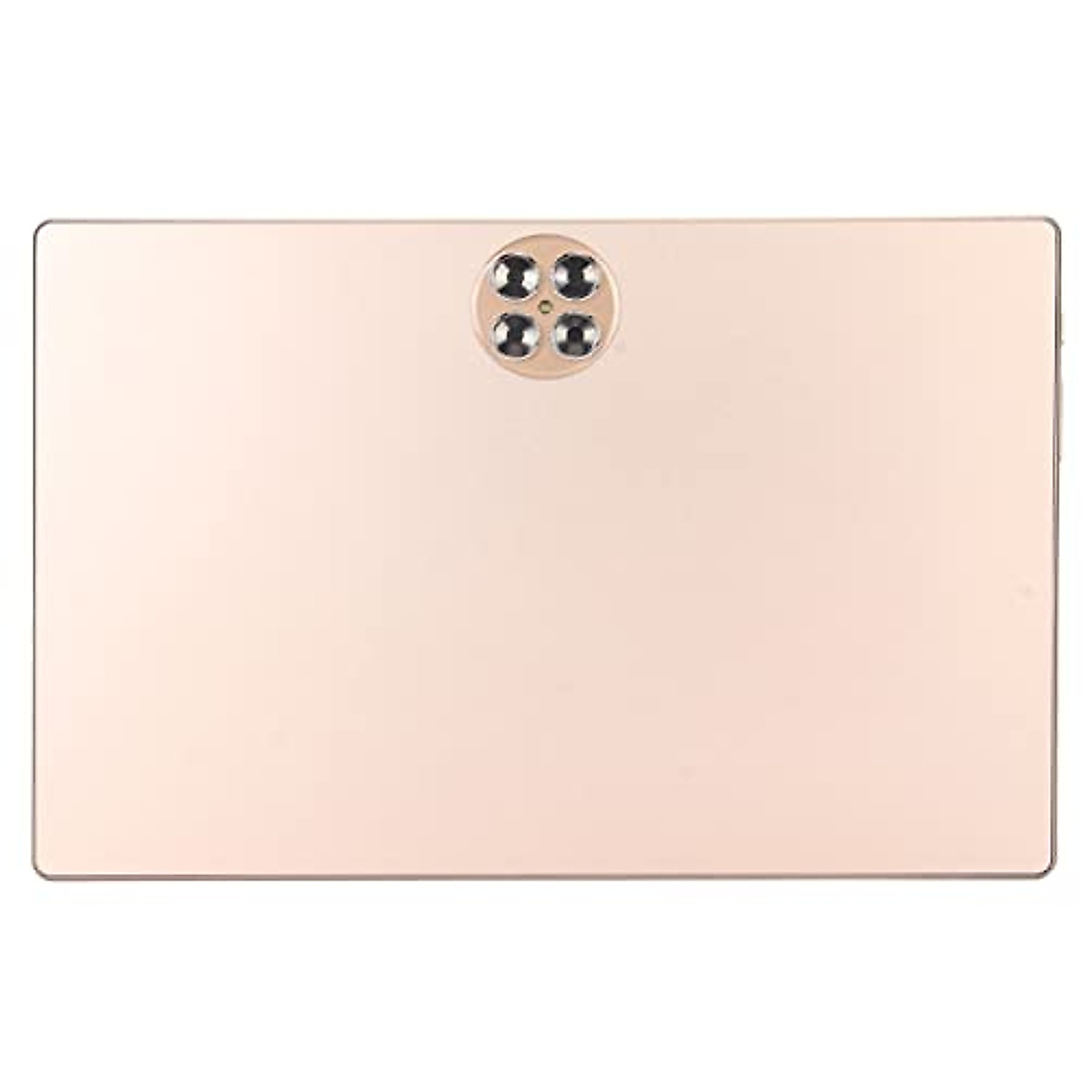 FECAMOS 2 in 1 Tablet, Gold 10.1 Inch FHD Tablet Octa Core CPU Dual SIM Dual Standby 100‑240V with Keyboard for Travel for Android 12 (US Plug)