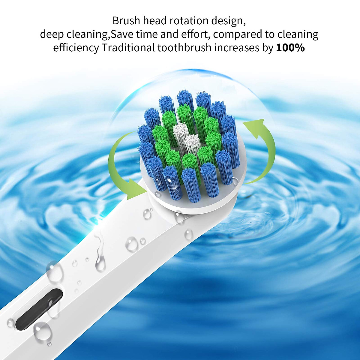 Best Replacement Toothbrush Heads for Oral-B,Compatible with Oral-B Braun Electric Toothbrush, 4 Count