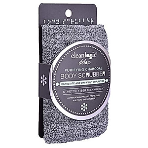 Cleanlogic Detox Purifying Charcoal Body Scrubber, 1 Count
