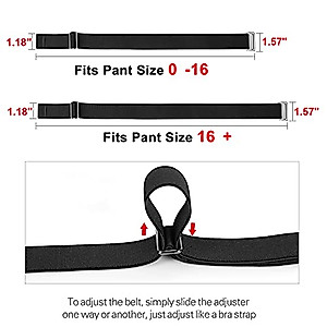 SANSTHS Women Leather Belt for Jeans Pants Dresses Black Ladies Waist Belt with Black Buckle, Black M