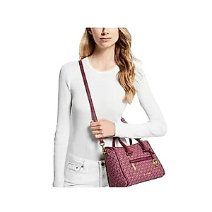 Michael Kors Carine Medium Logo Satchel (Mulberry Multi)