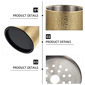 DOITOOL Double Wall Stainless Steel Insulated Ice Bucket with Lid and Ice Tongs for Home Bar Chilling Beer Champagne and Wine Golden