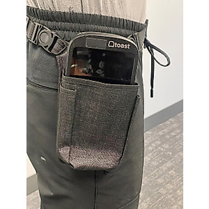 Square Payment Pouch with Sling/Waistbelt and Rugged Metal Belt Clip
